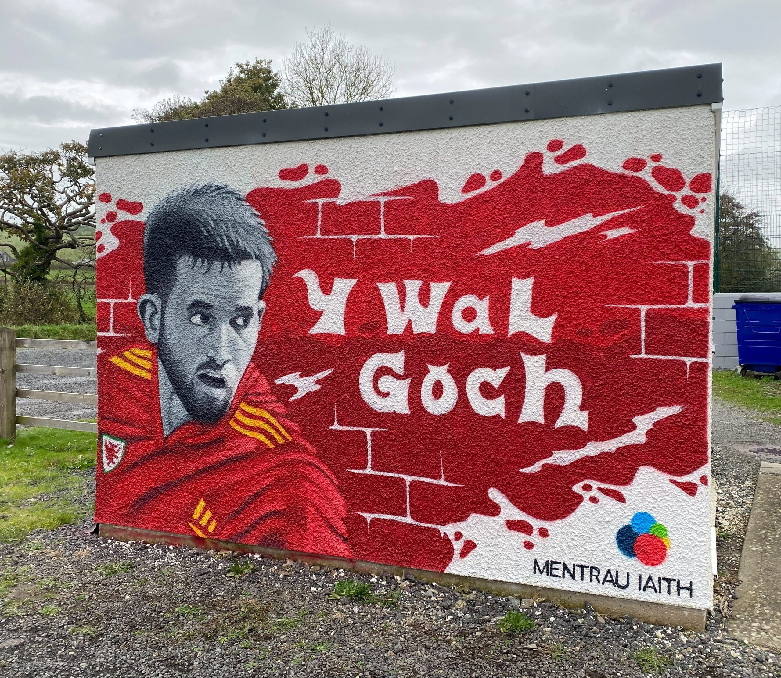 New mural appears in Bow Street to celebrate Wales reaching FIFA World ...